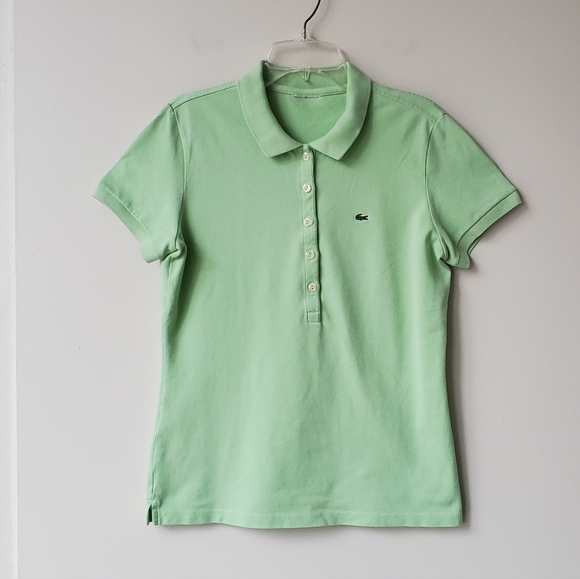 Lacoste | Tops | Lacoste Half Button Polo | Poshmark